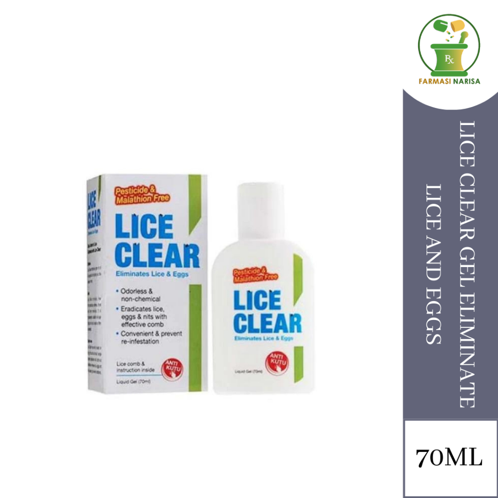 LICE CLEAR GEL 70ml (ELIMINATE LICE AND EGGS) | Shopee Malaysia