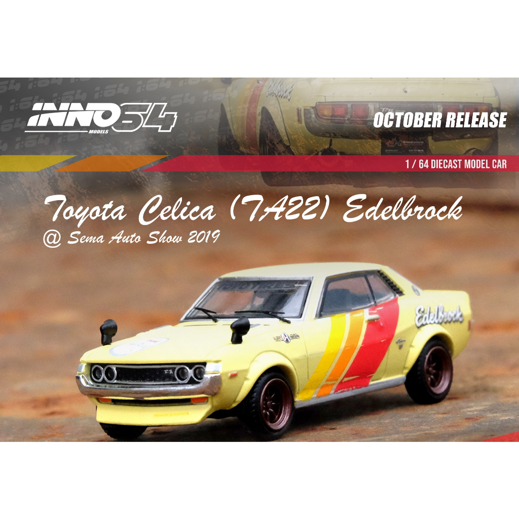 INNO64 Inno-Models 1/64 Toyota Celica 1600GT (TA22) "EDELBROCK" - SEMA Auto Salon 2019 | Shopee ...
