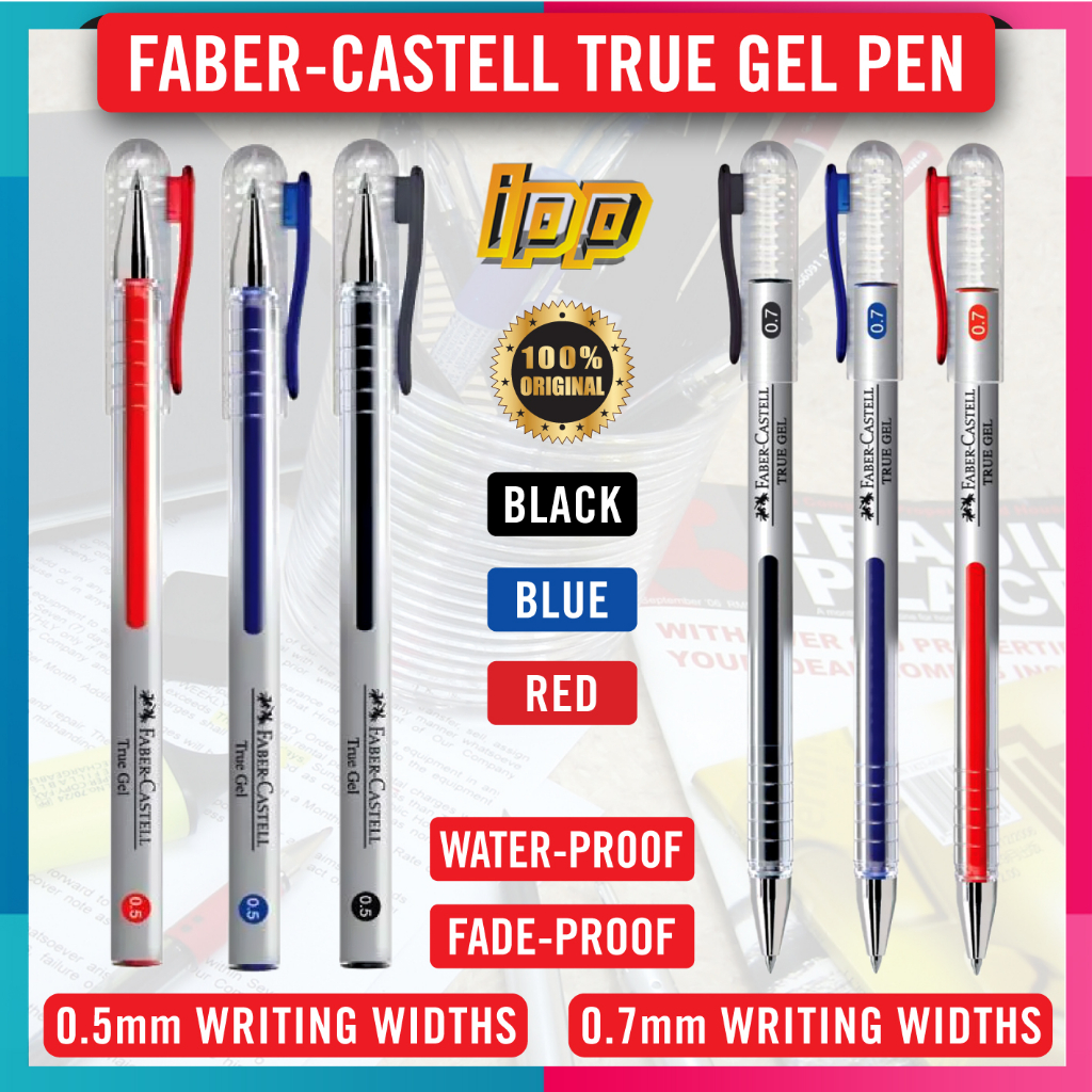 Faber-Castell True Gel Pen 0.5MM/0.7MM Water Proof Ink | Shopee Malaysia