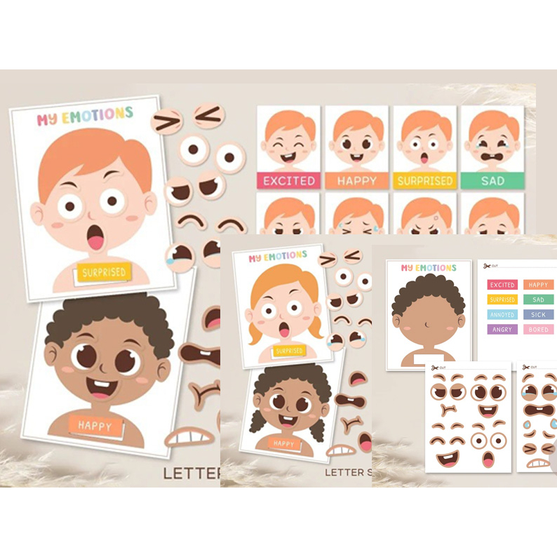 PDF] My Emotions Cute Busy Book Preschool Quiet Book Kids Activity ...