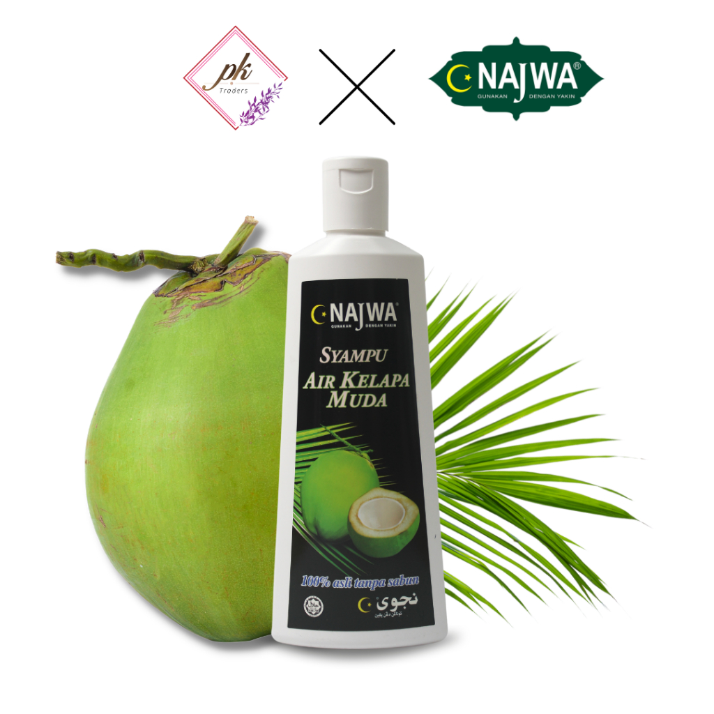 NAJWA SYAMPU AIR KELAPA MUDA (100% ASLI TANPA SABUN) | Shopee Malaysia