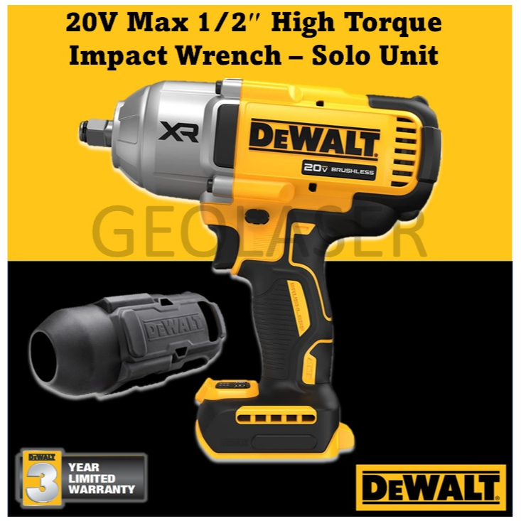 DEWALT 20V Max DCF900 1/2"Drive Cordless High Torque Impact Wrench ...
