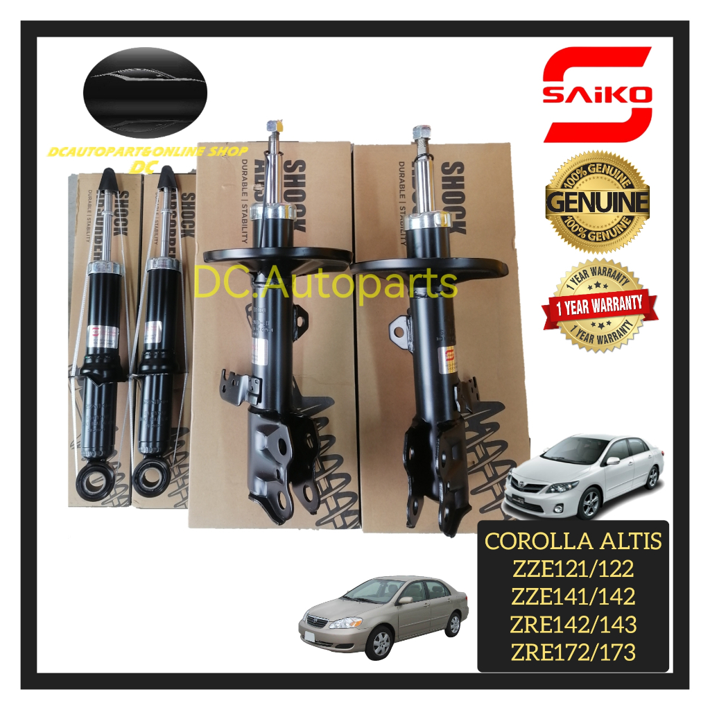 SAIKO ABSORBER TOYOTA COROLLA ALTIS 1.6 1.8 2.0 ZZE121/122 ZZE141/142 ...