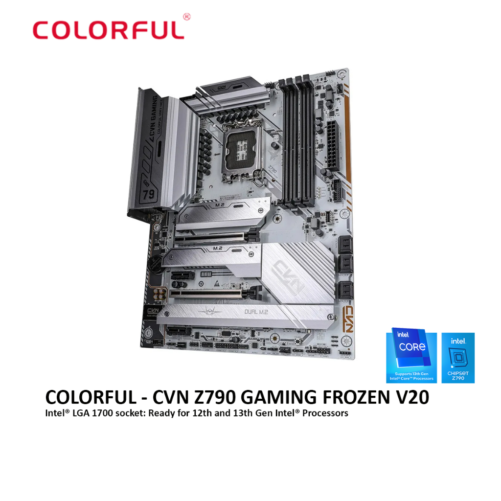 COLORFUL CVN Z790 GAMING FROZEN WIFI D4 V20 LGA1700 GAMING Mainboard ...