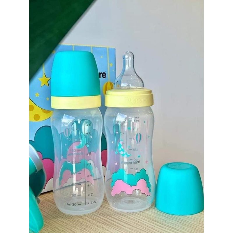 BABY SET - BOTTLE 9OZ + OT CANISTER 2L TUPPERWARE bottle susu anak ...