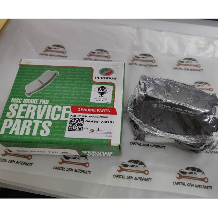 PERODUA MYVI 2005-2010 (ORIGINAL) BRAKE PADS FRONT 1SET 4PCS 04465 ...