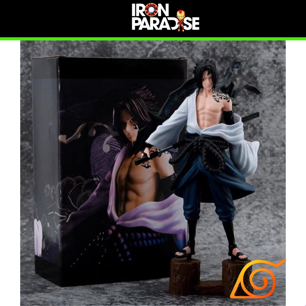 Sasuke 28cm Action Figure Resin Shippuden Anime Sasuke Doll Gift Minato ...