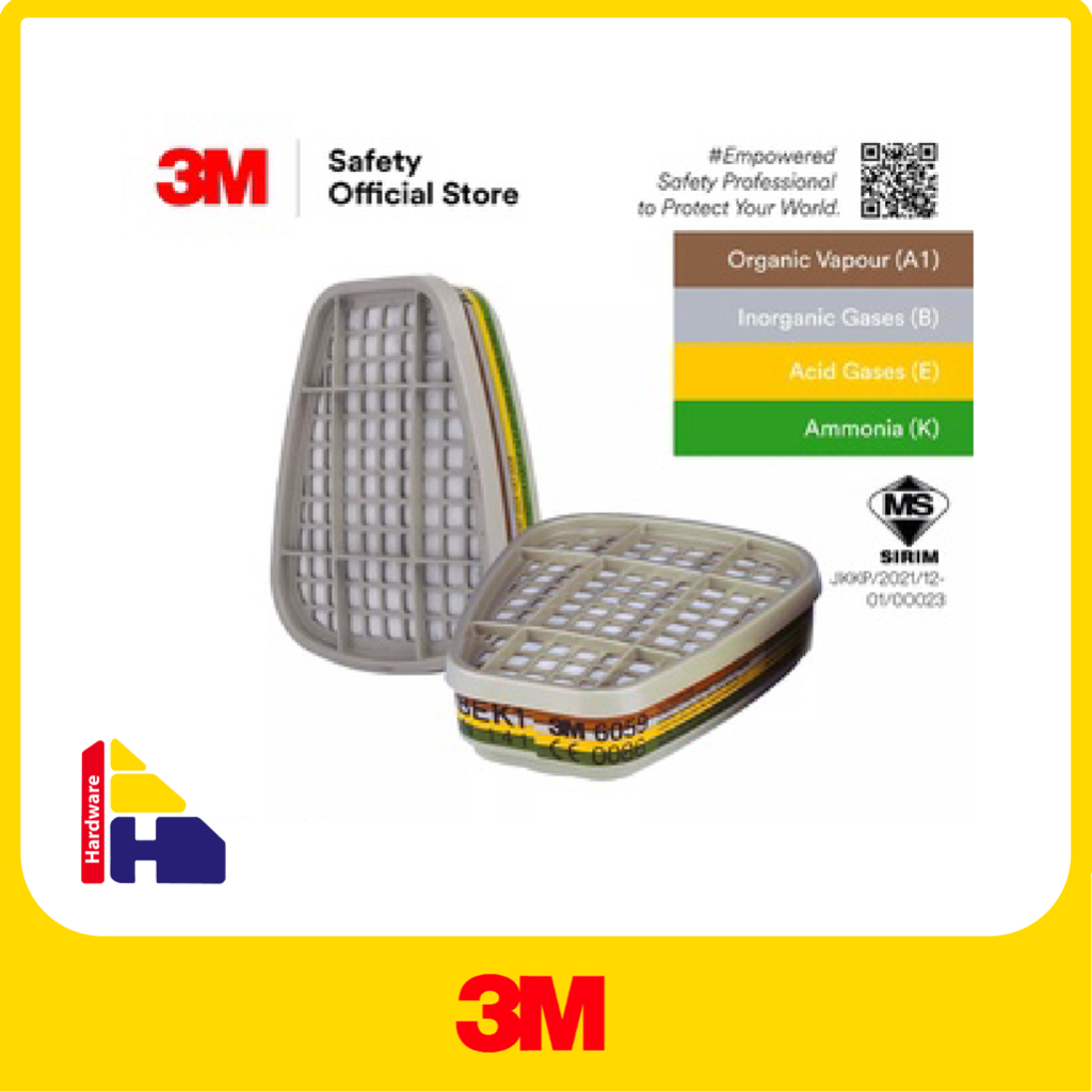 3M 6059 (CE & SIRIM) Multi Gas Vapor ABEK1 Filter | Shopee Malaysia