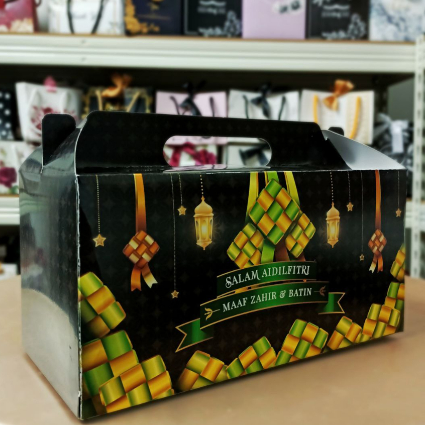 [NEW ITEM] 1 PCS HARI RAYA GIFT BOX/Kotak Balang Kuih Raya/AIDILFITRI ...