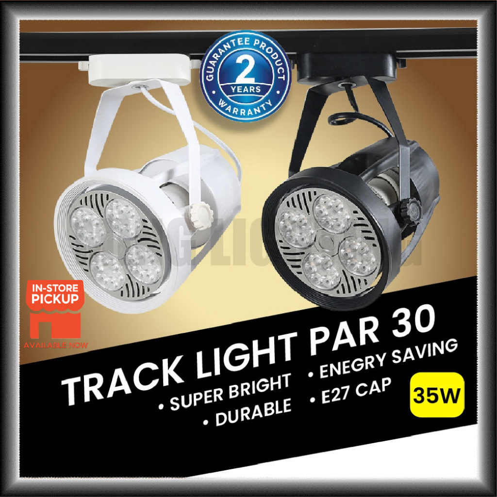 LED COB 35W Par30 Tracklight Spotlight Track Light Casing Bulb Rail Bar ...