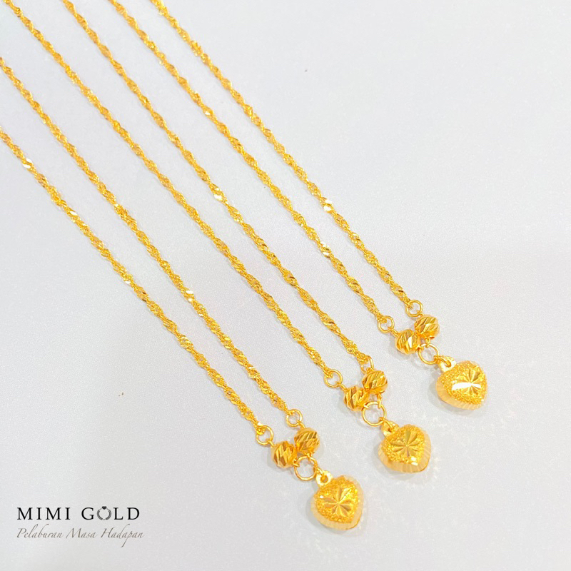 Rantai Leher Choker Pintal Padu Emas 91 Updated Shopee Malaysia