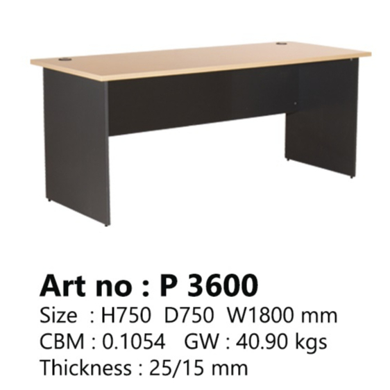 JH 6FT Office Table Office Table Writing Table Computer Desk Maple ...