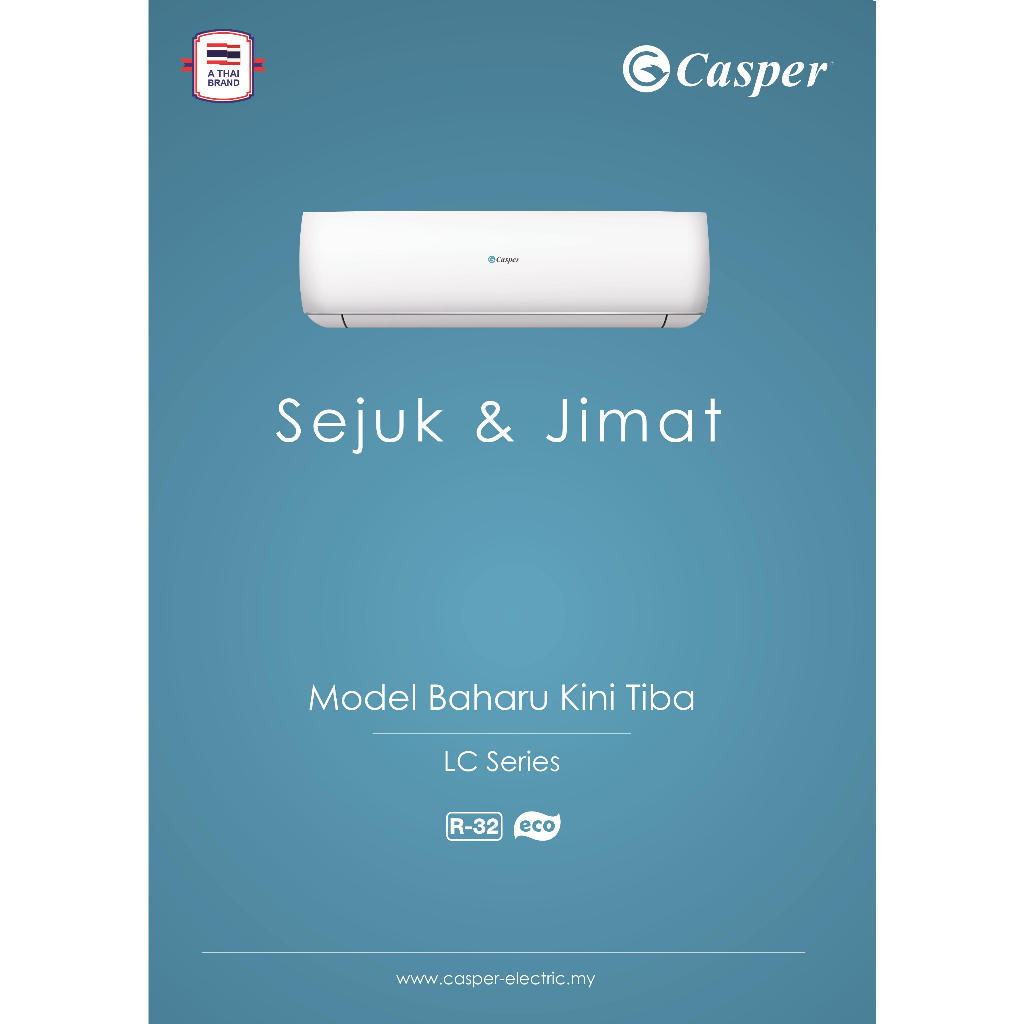 【MURAH】 Casper 1.0HP/1.5HP/2.0HP Non Inverter Wall Mounted Air Cond ...