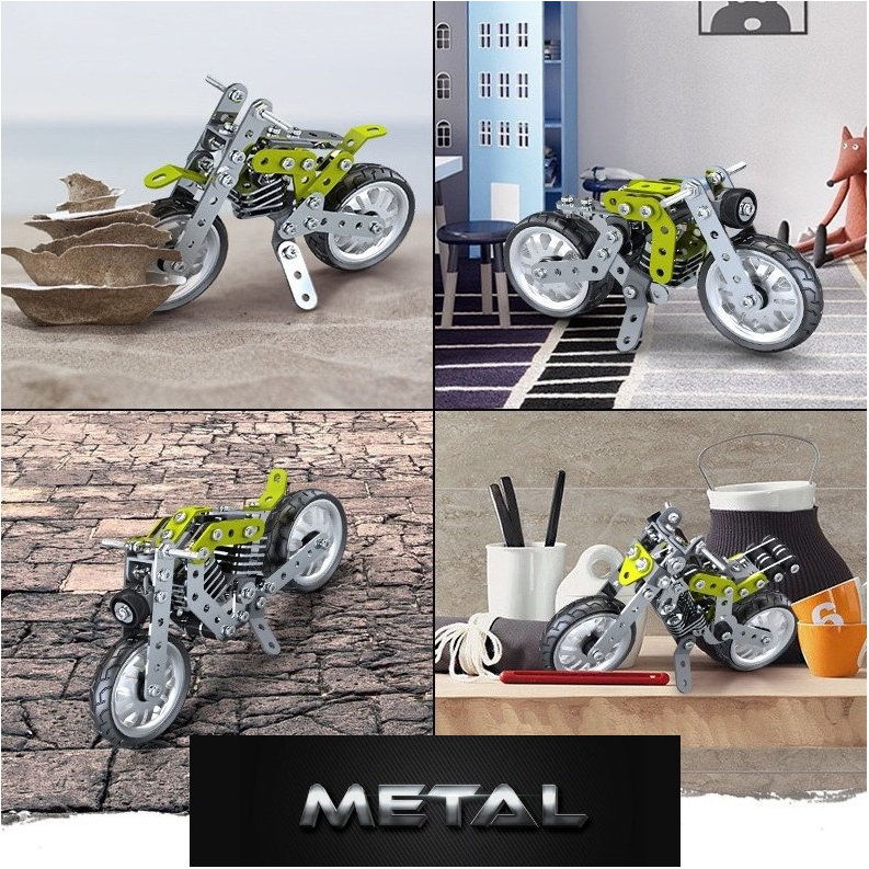 [Local Stock] Micro Steel World 3D Puzzle Toys DIY 3D Model Steel Metal ...