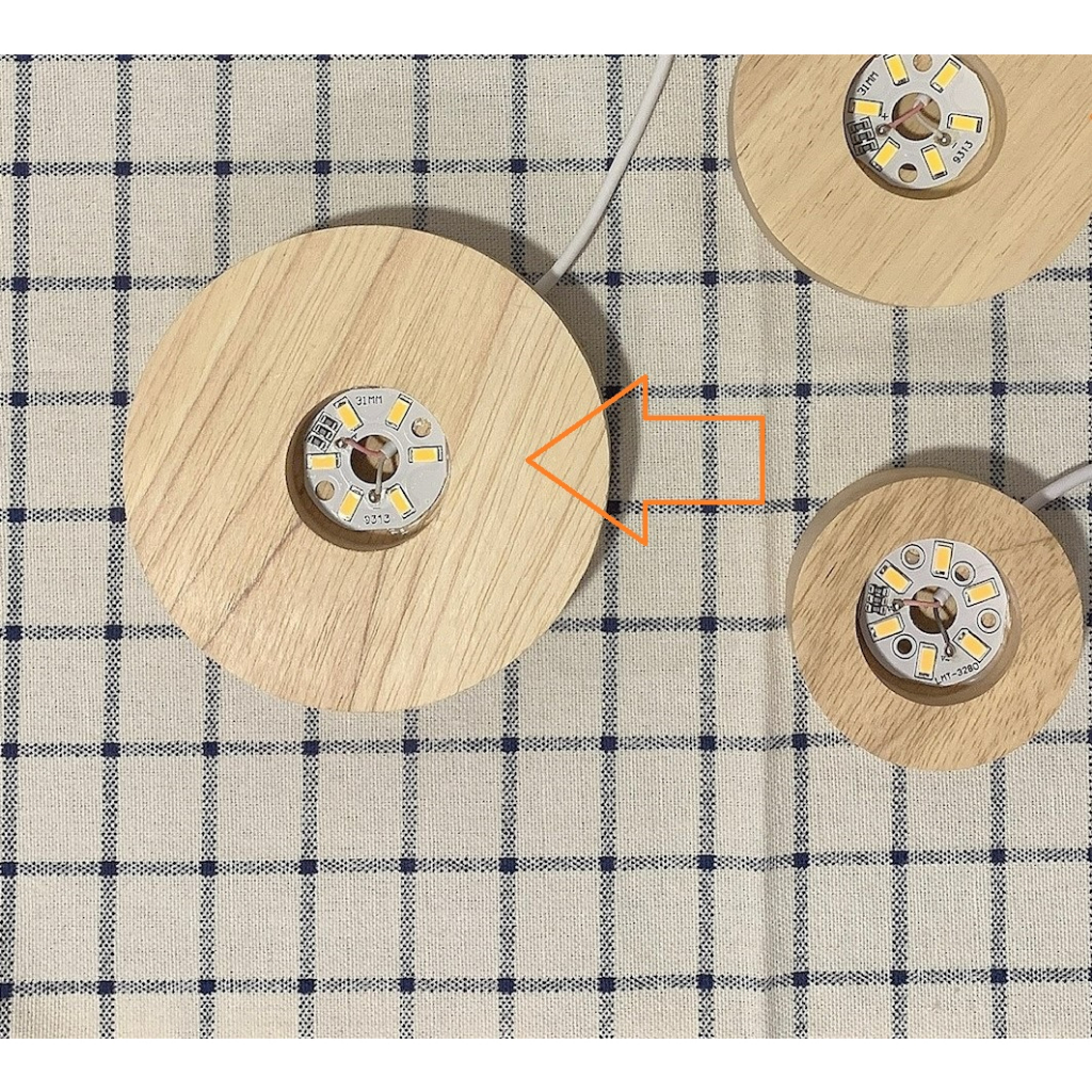 Kayu Paparan Lampu - Wooden Design LED light Display Base for Resin DIY ...
