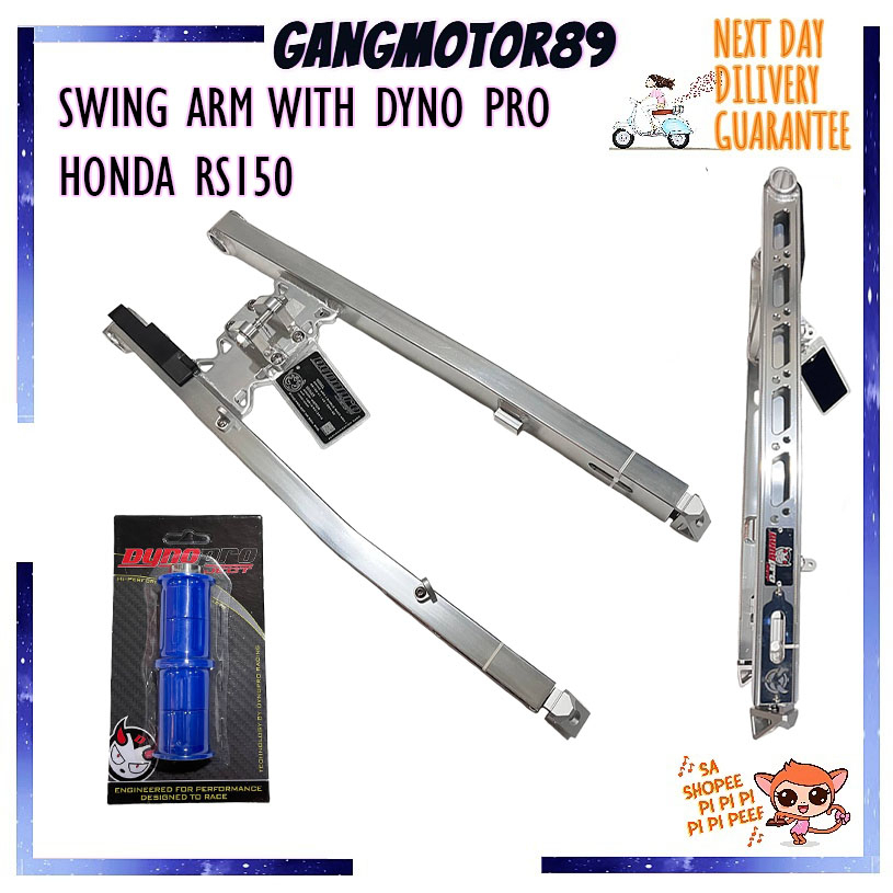 RS150 RSX150 DYNOPRO DIABLO RACE ARM ALLOY SWING ARM + PANJANG 1.5 INCH ...