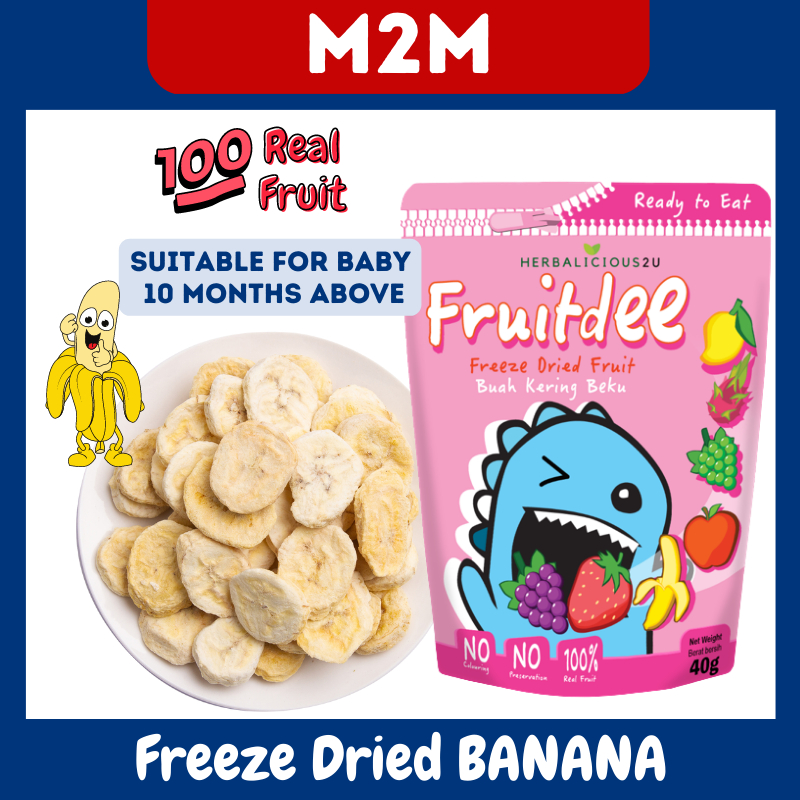 Fruitdee Freeze Dried Banana 40g Whole Strawberry Baby Snack Children ...