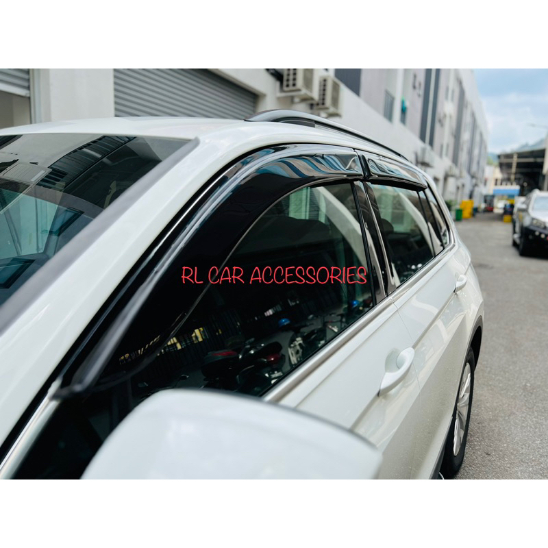 Volkswagen Tiguan Venttec window sun Door Visor 2017 2018 2019 2020 ...