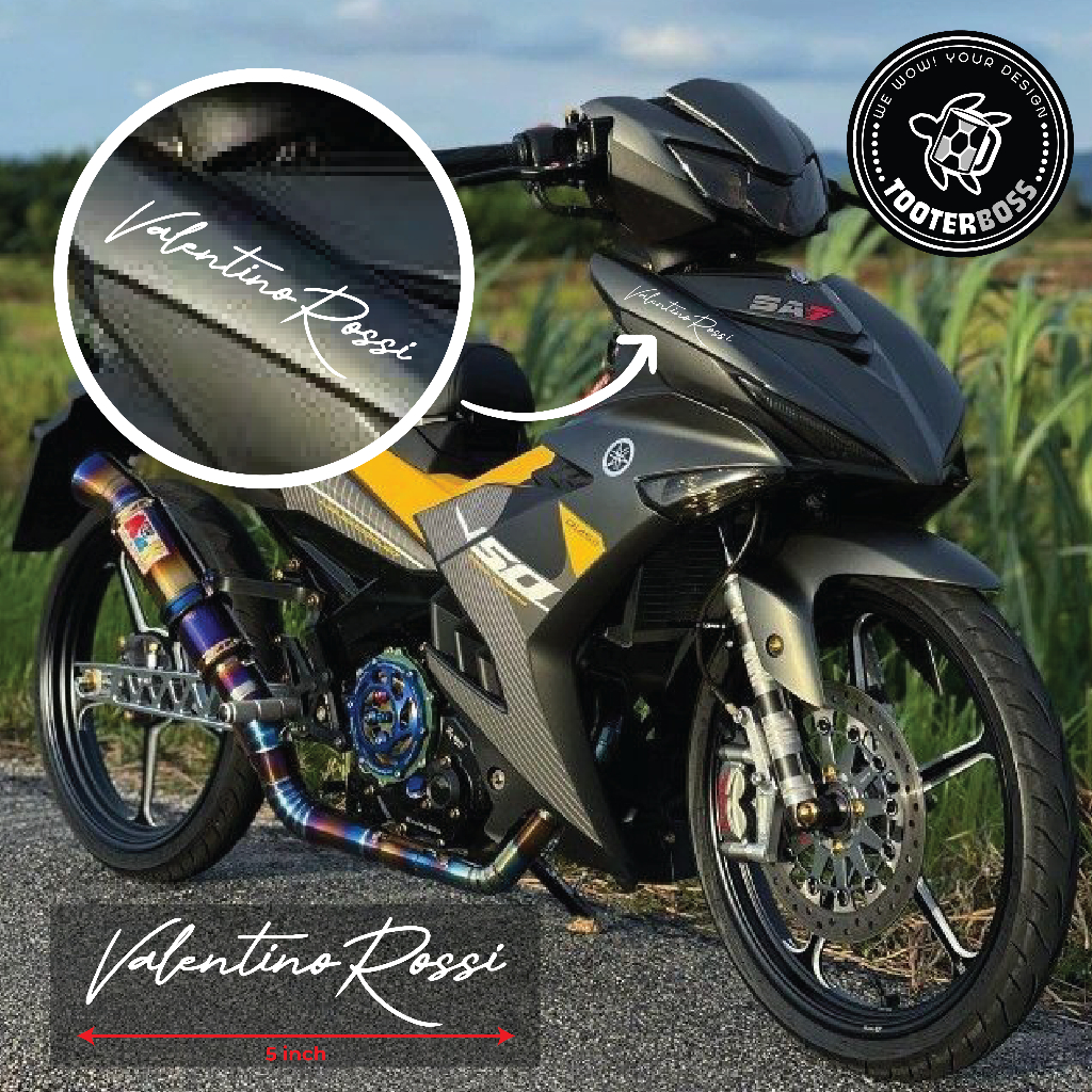 Sticker Motor (Sesuai Semua Jenis Motor) Custom Nama Sendiri ...