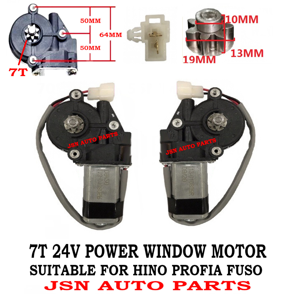 POWER WINDOW MOTOR 7T 24V HINO PROFIA VALIDUS 500 700 WINDOW GEAR MOTOR LORRY TRUCK | Shopee ...
