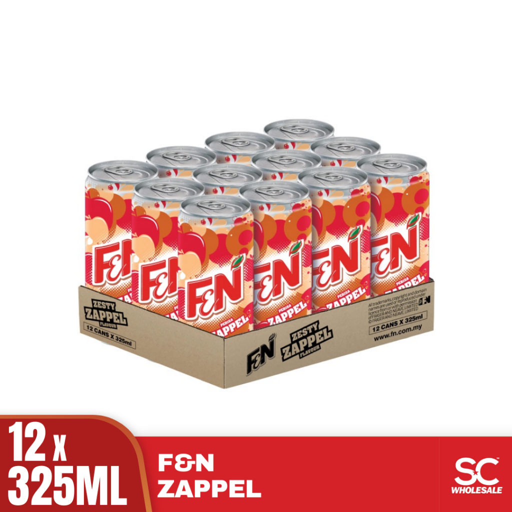 F&N Zappel Carbonated Drinks 325ml x 12 | Shopee Malaysia