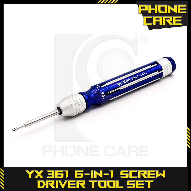 YAXUN 6-IN-1 OPENING MAGNETIC DISASSEMBLY SCREW DRIVER TOOL KIT SET FOR MOBILE PHONES REPAIR YX ...