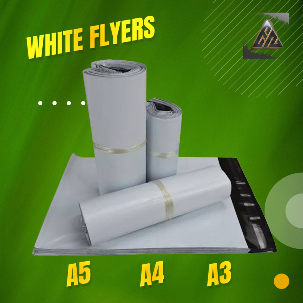 (100 Pieces) Courier Bag / Plastic Bag / Parcels (White) | Shopee Malaysia