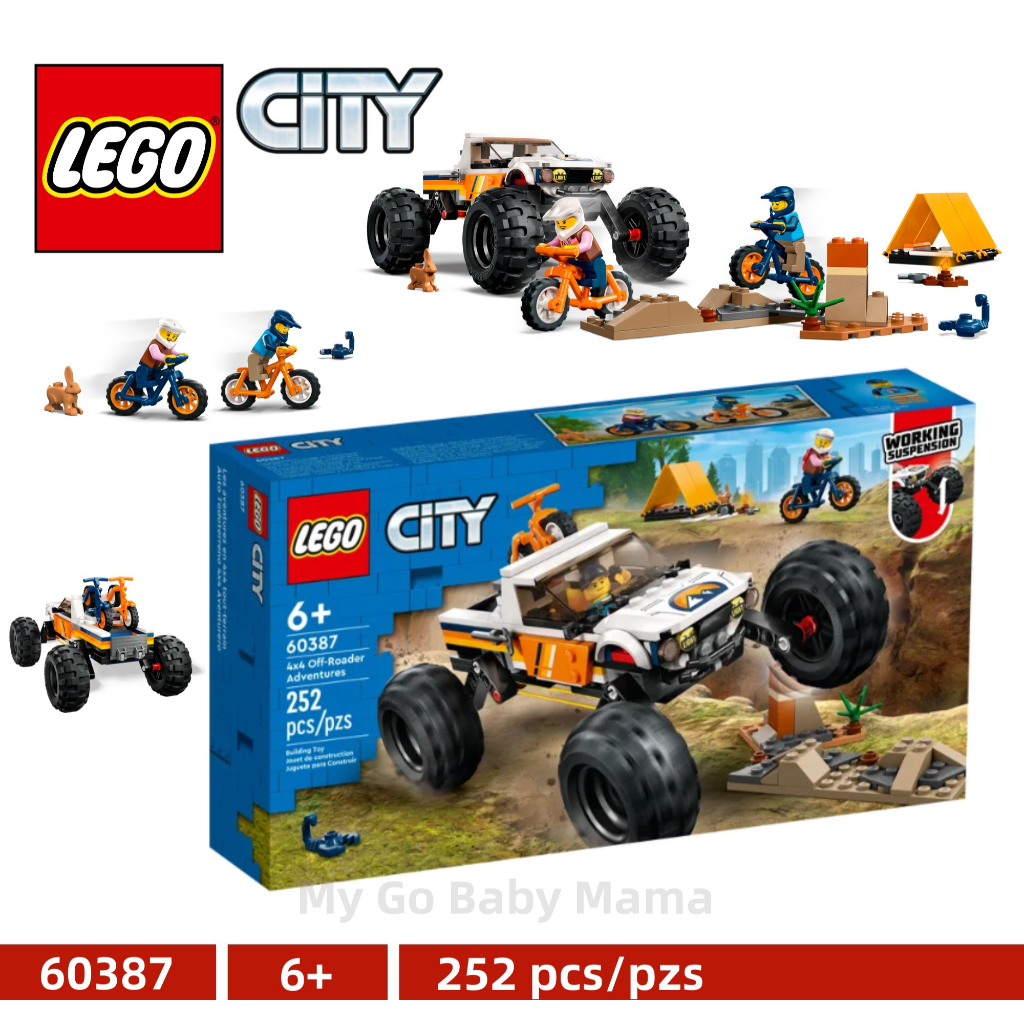 LEGO City 60387 4x4 Off-Roader Adventures ( 252 pieces ) 6 years ...