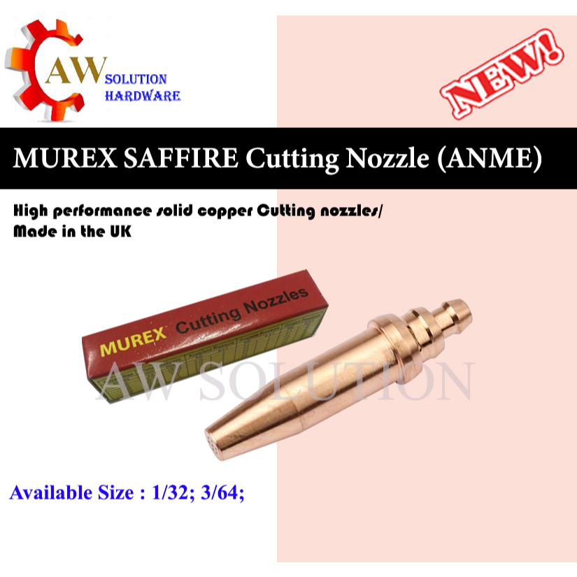 MUREX SAFFIRE Cutting Nozzle (ANME) 1/32, 3/64 (1PIECE) | Shopee Malaysia