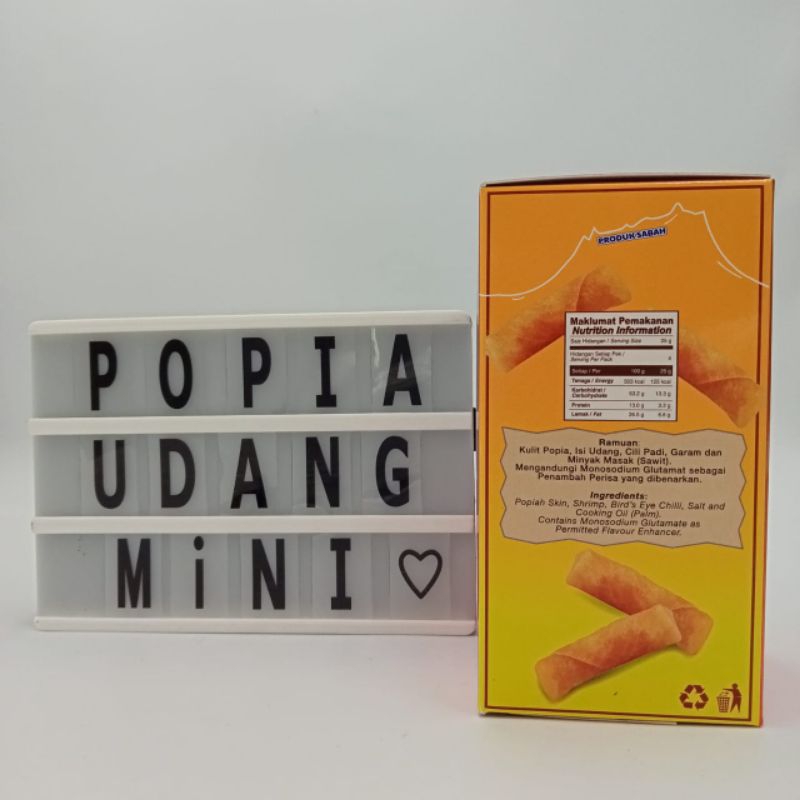 POPIA UDANG MINI (ORIGINAL UDANG) 100G PRODUK USAHAWAN MUSLIM SABAH ...