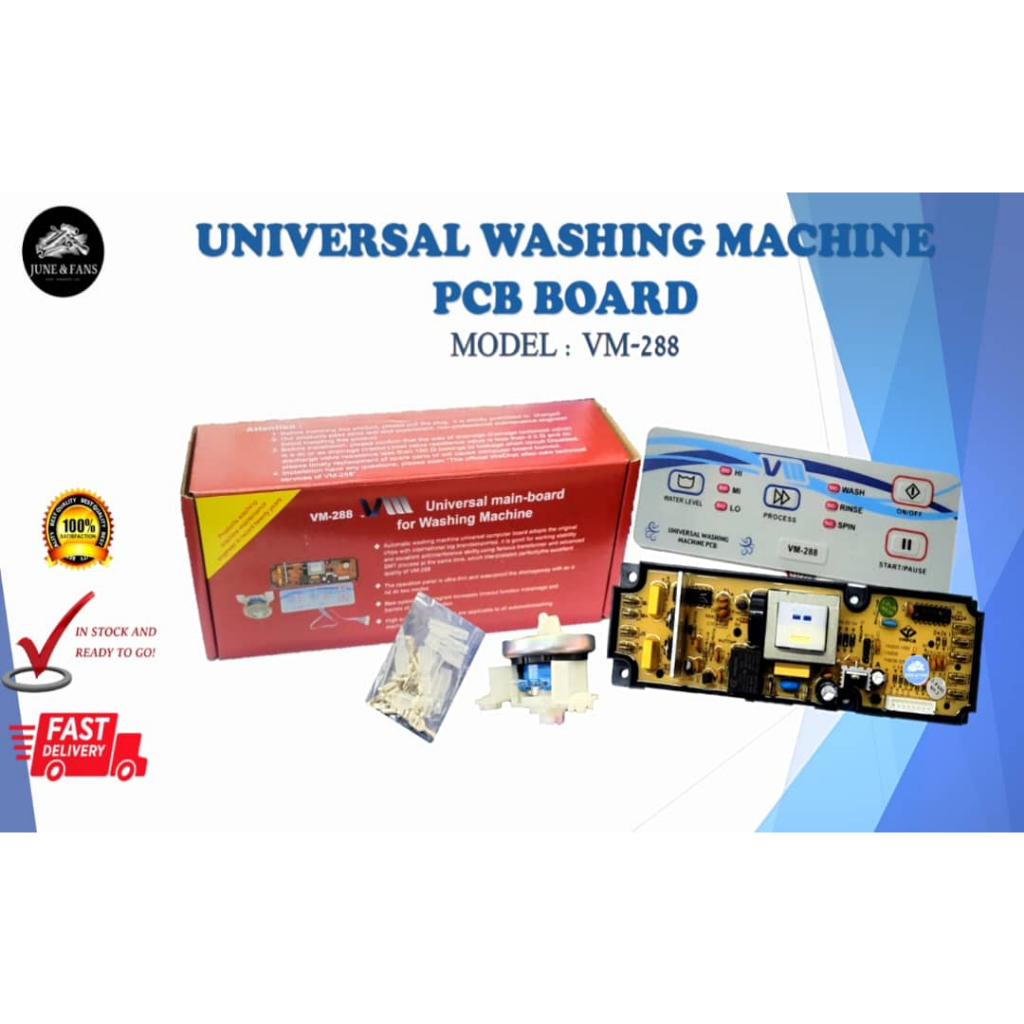 UNIVERSAL WASHING MACHINE PCB BOARD VM-288 | Shopee Malaysia