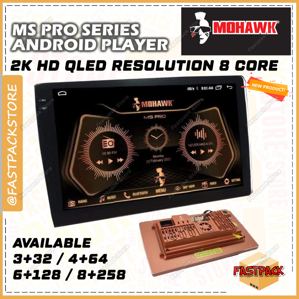 Mohawk MS PRO Series 2K Car Android Player Plug n Play QLED 360 Camera ...