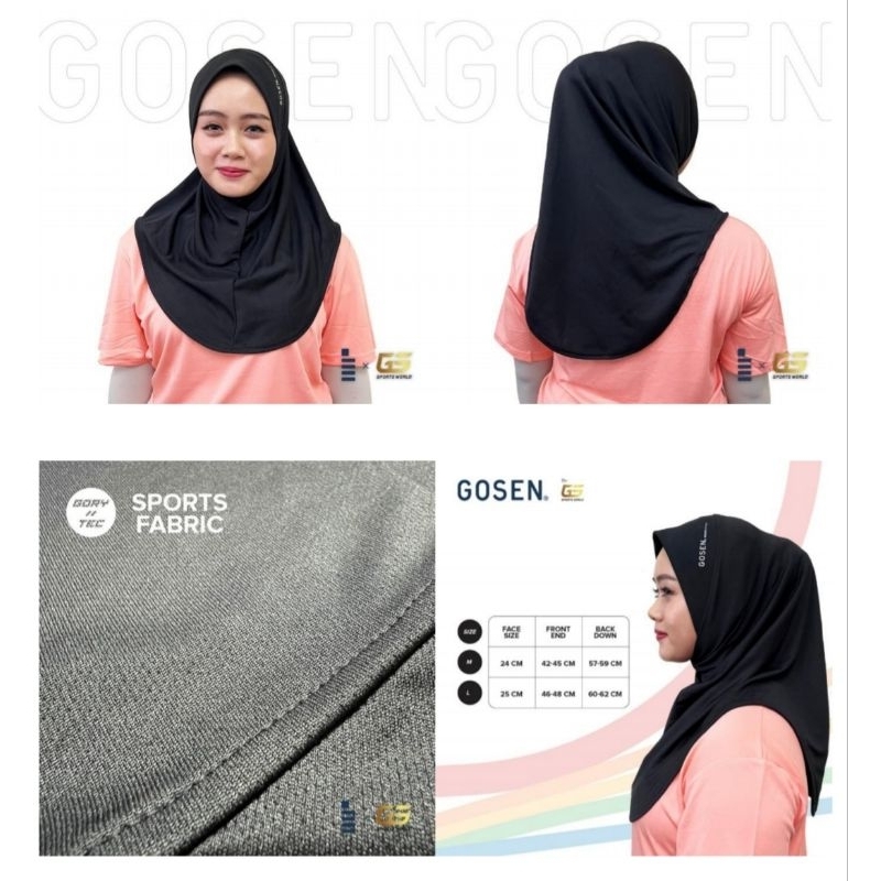 Gosen Sports Fabric Tudung (100% Original) | Shopee Malaysia