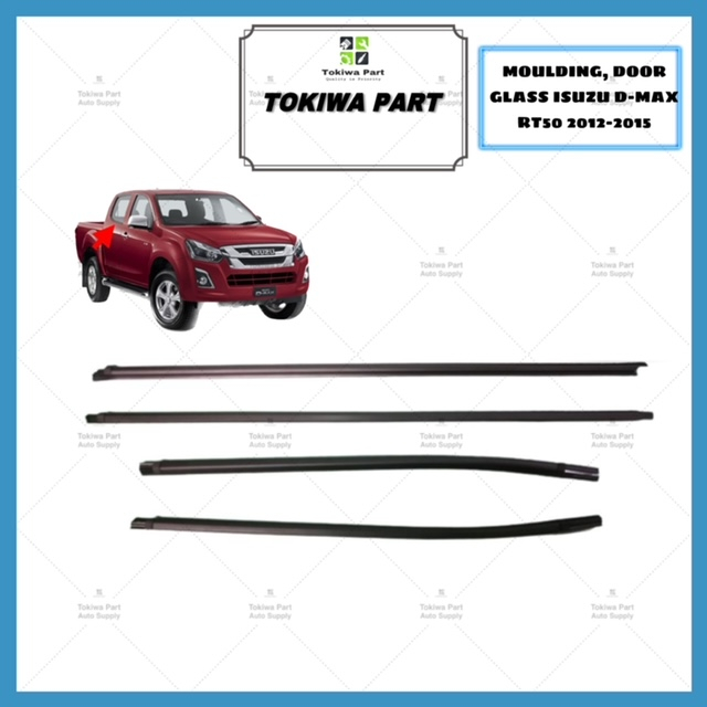 ISUZU DMAX ( 2012 - 2016 ) RT50/TFS86 2/4 DR DOUBLE CAB - DOOR GLASS ...