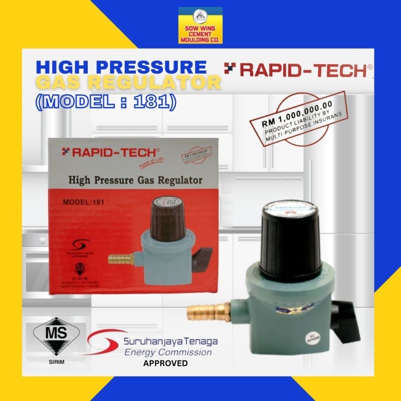 RAPID-TECH High Pressure Gas Regulator (MODEL : 181) | Shopee Malaysia