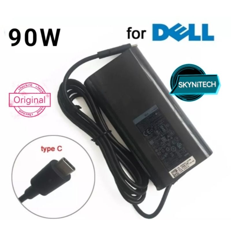 DELL ADAPTER TYPE-C ORIGINAL(OVAL)-90W/130W5V-3A/9V-3A/15V-3A/20V-4.74A ...