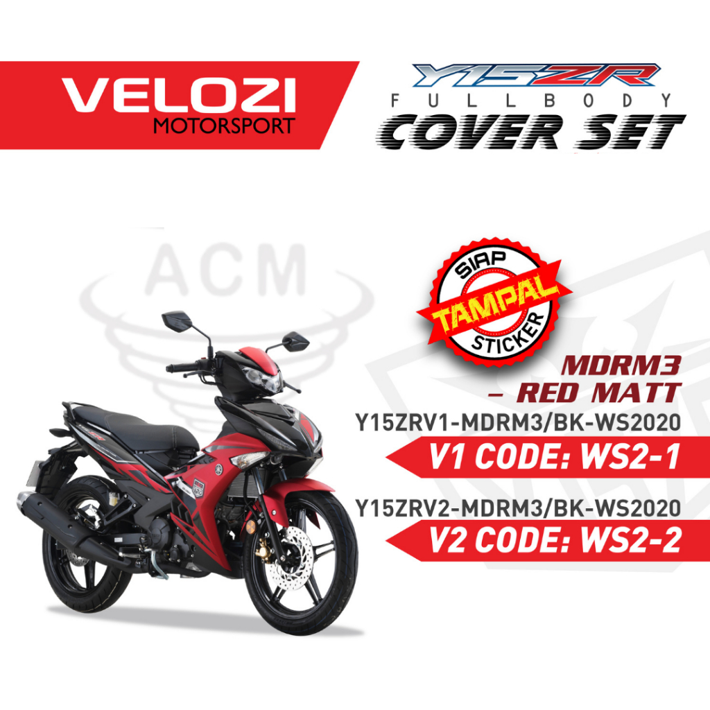 YAMAHA Y15ZR V1 V2 SNIPER EXCITER MOVISTAR Body Cover Set Tanam Sticker Stripe Strike Y15 Y Suku ...