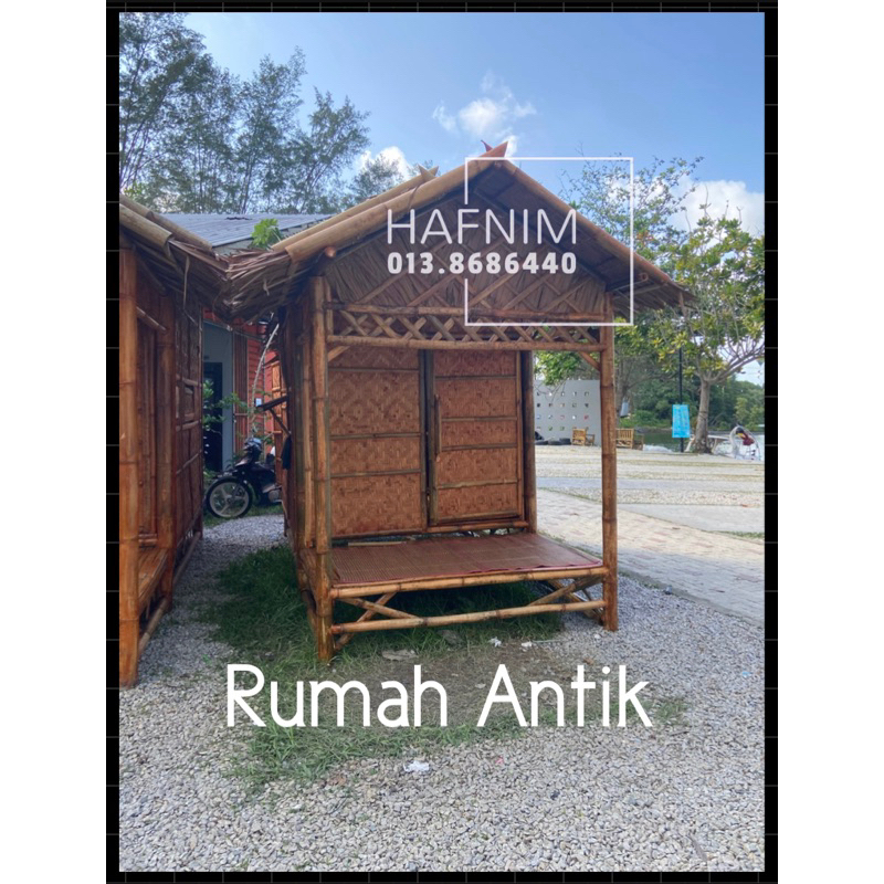 Rumah Antik Lantai dan Dinding Diperbuat Dari Buluh | Shopee Malaysia