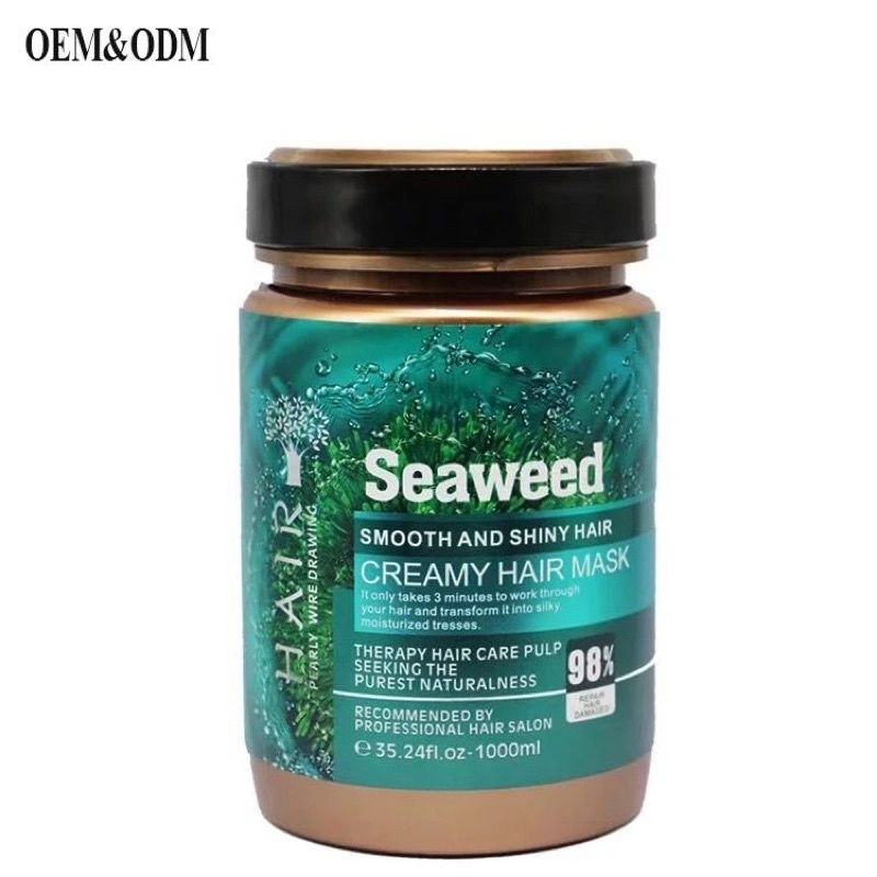 SEAWEED 1000 ML SMOOTH AND SHINY CREAMY HAIR MASK | Shopee Malaysia