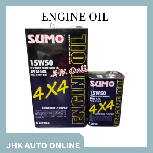SUMO JAPAN ENGINE OIL 15W50 SYNTHETIC DIESEL(API CI-4/SL) EXTREME POWER ...