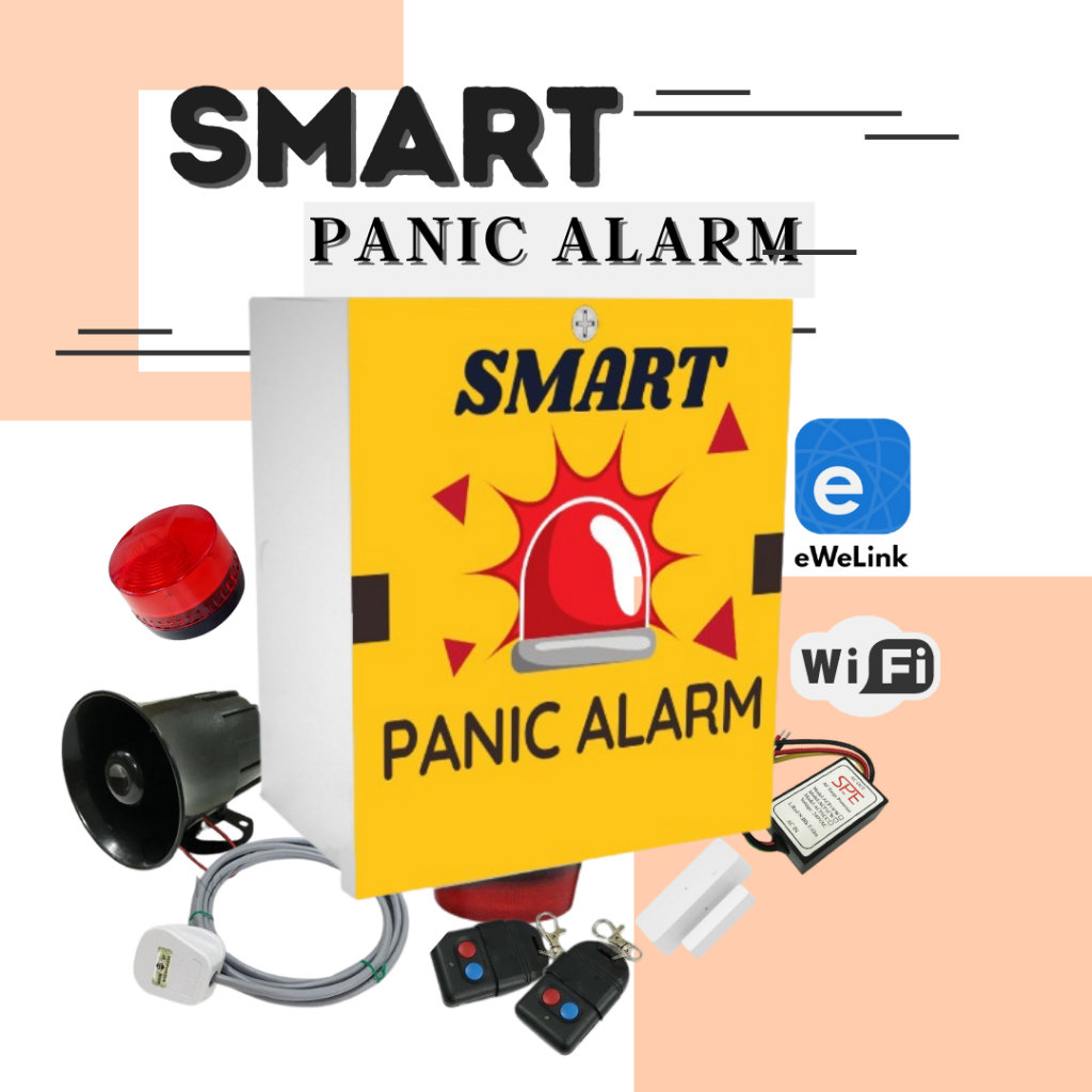 Smart Panic Alarm - WIFI / REMOTE CONTROL / DOOR SENSOR | Shopee Malaysia