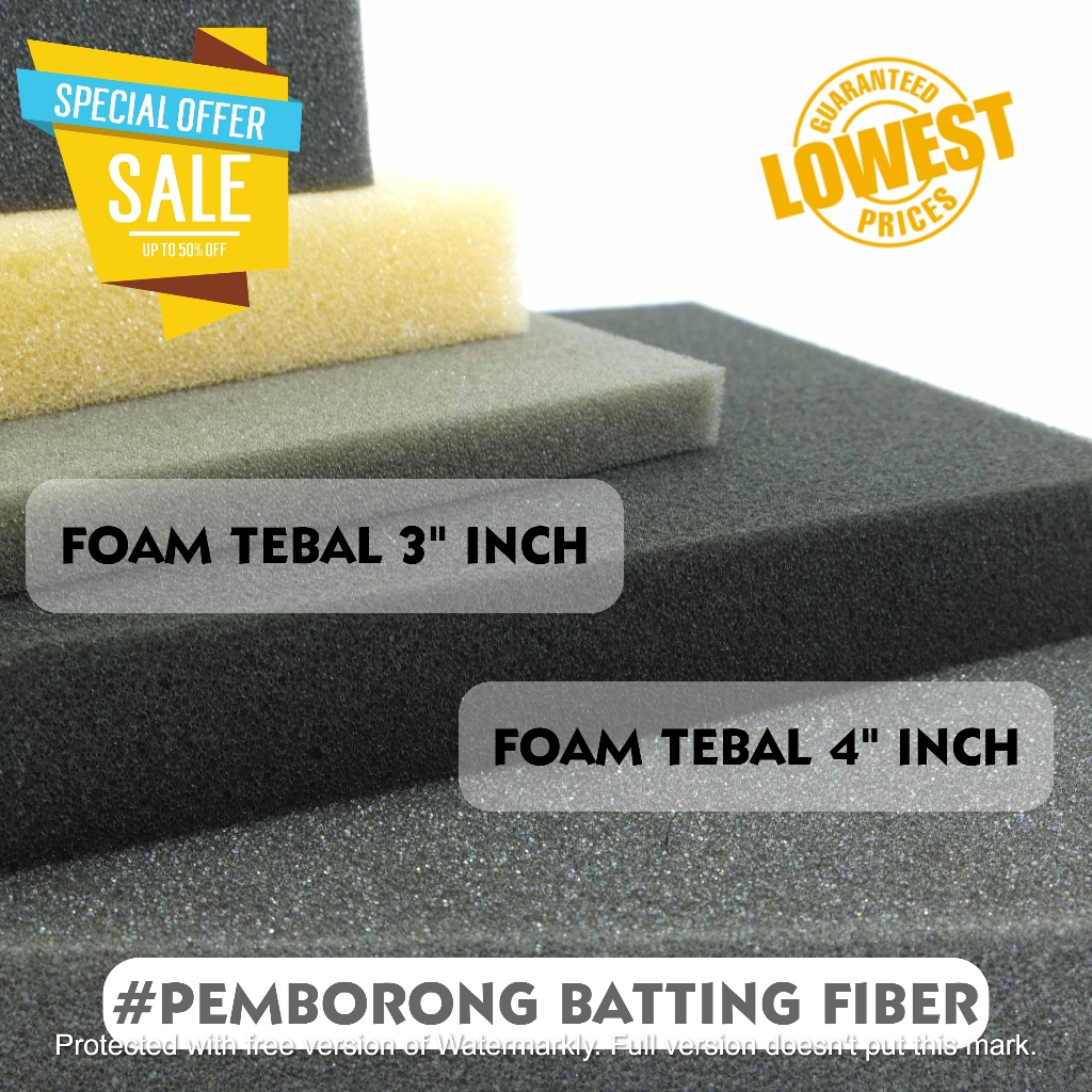 HIGH DENSITY SPONGE CUSHION FOAM SPAN KUSYEN SOFA (GREY) - [1 - 4 ...