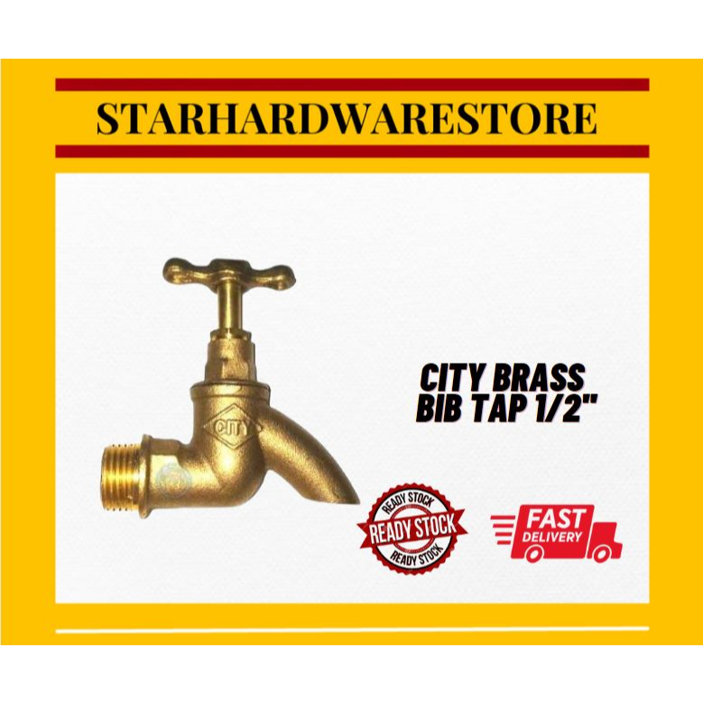 🌟READY STOCK🌟 [100% ORIGINAL] CITY 1/2” HEAVY DUTY BRASS WATER TAP(MADE ...