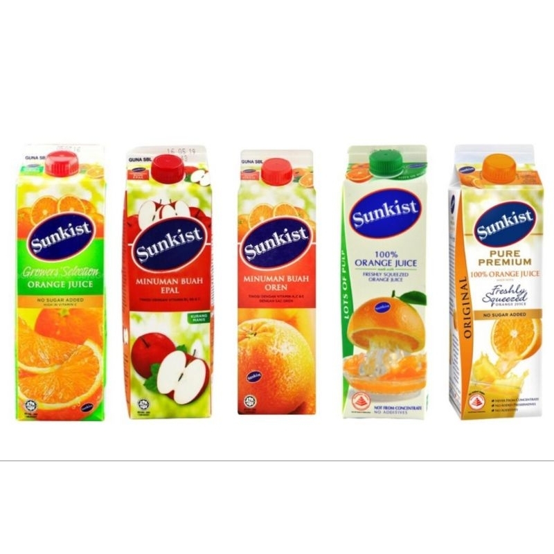 Sunkist Orange Juice (1L) Pure Premium Original / Lots of Pulp / Grocer ...