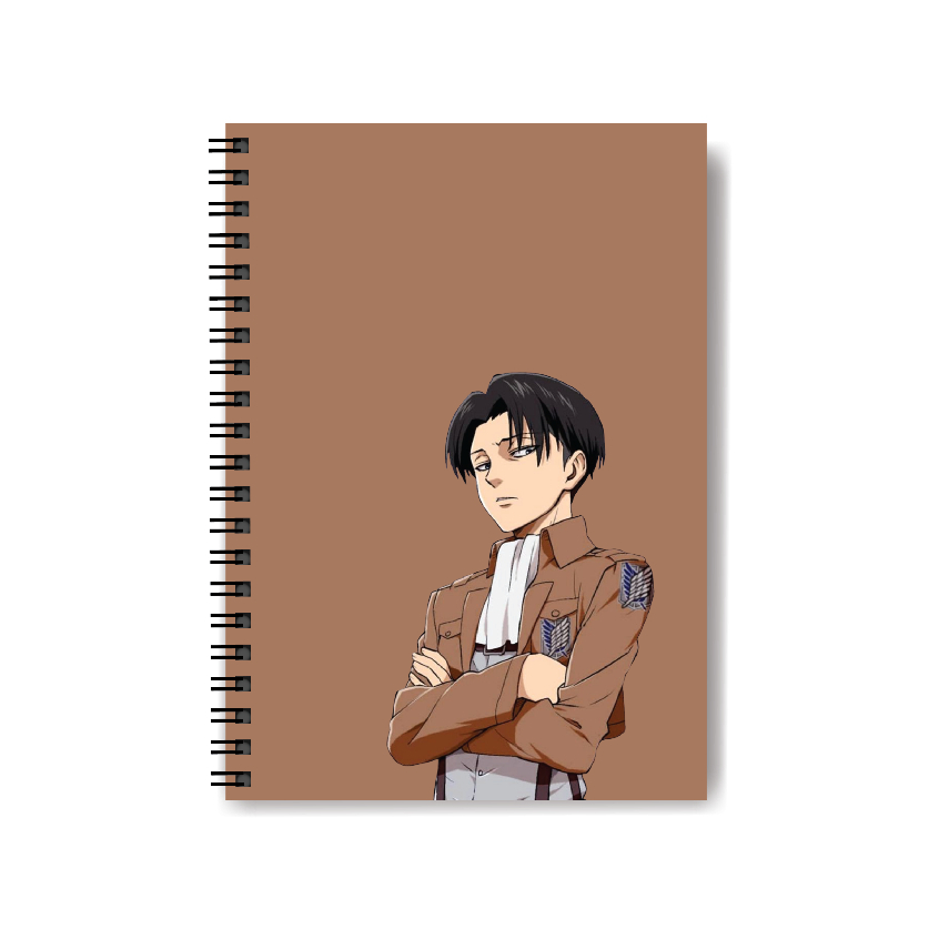 Levi Notebook / Anime A5 Notebook / Journal / Buku Nota -Blank-Line-Dot ...