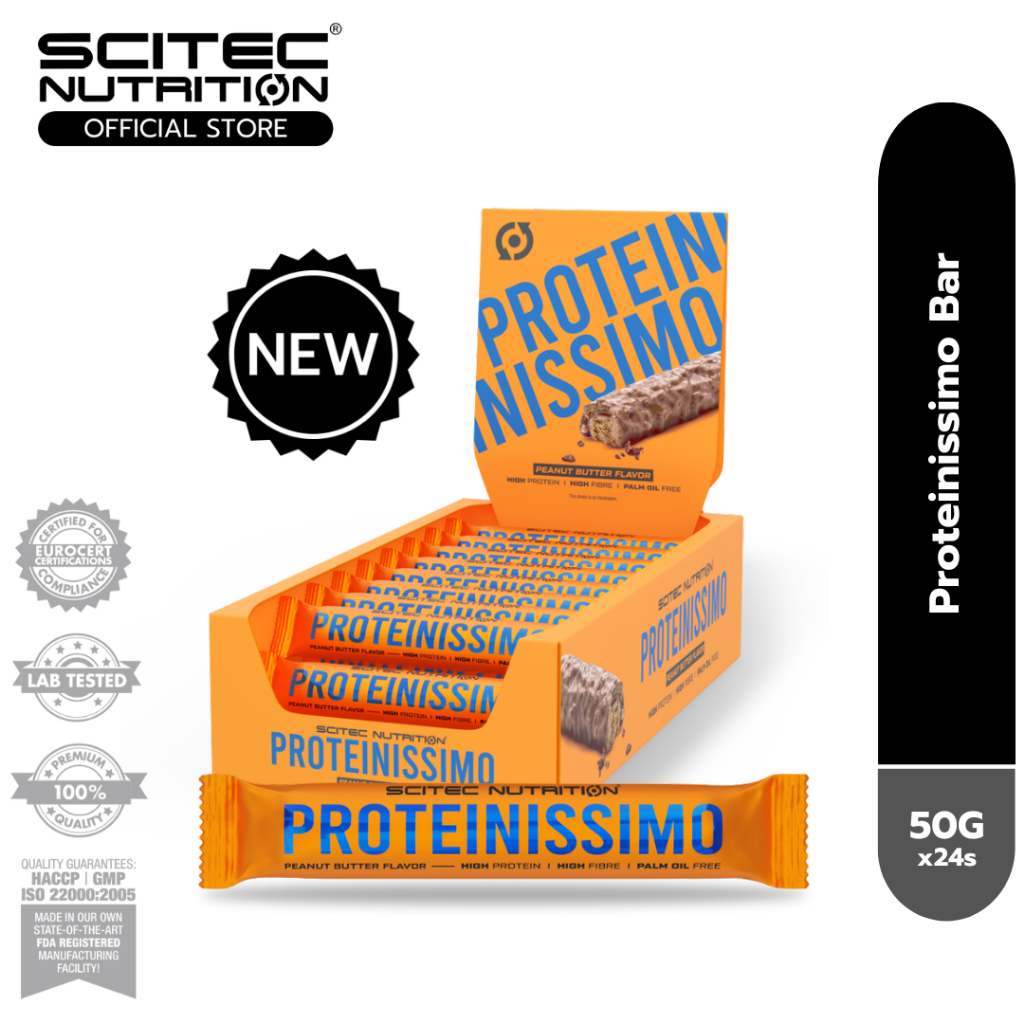 Scitec Nutrition Proteinissimo Bar / Protein Bar (50g x 24's) | Shopee ...