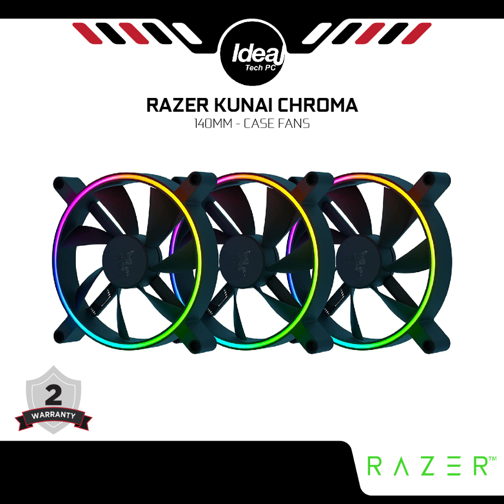 Razer Kunai Chroma aRGB Performance 140mm Fan | PC Casing Fans | Shopee ...