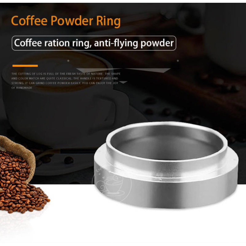 58mm Aluminum Magnetic Coffee Ring Espresso Dosing Ring Espresso Coffee ...