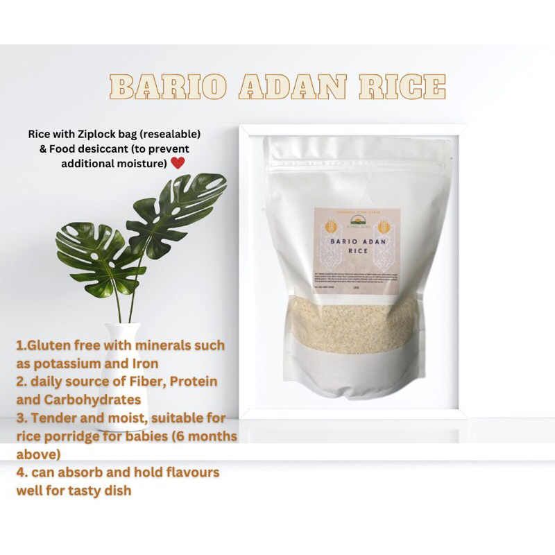Bario Adan Rice (Organic) | Shopee Malaysia