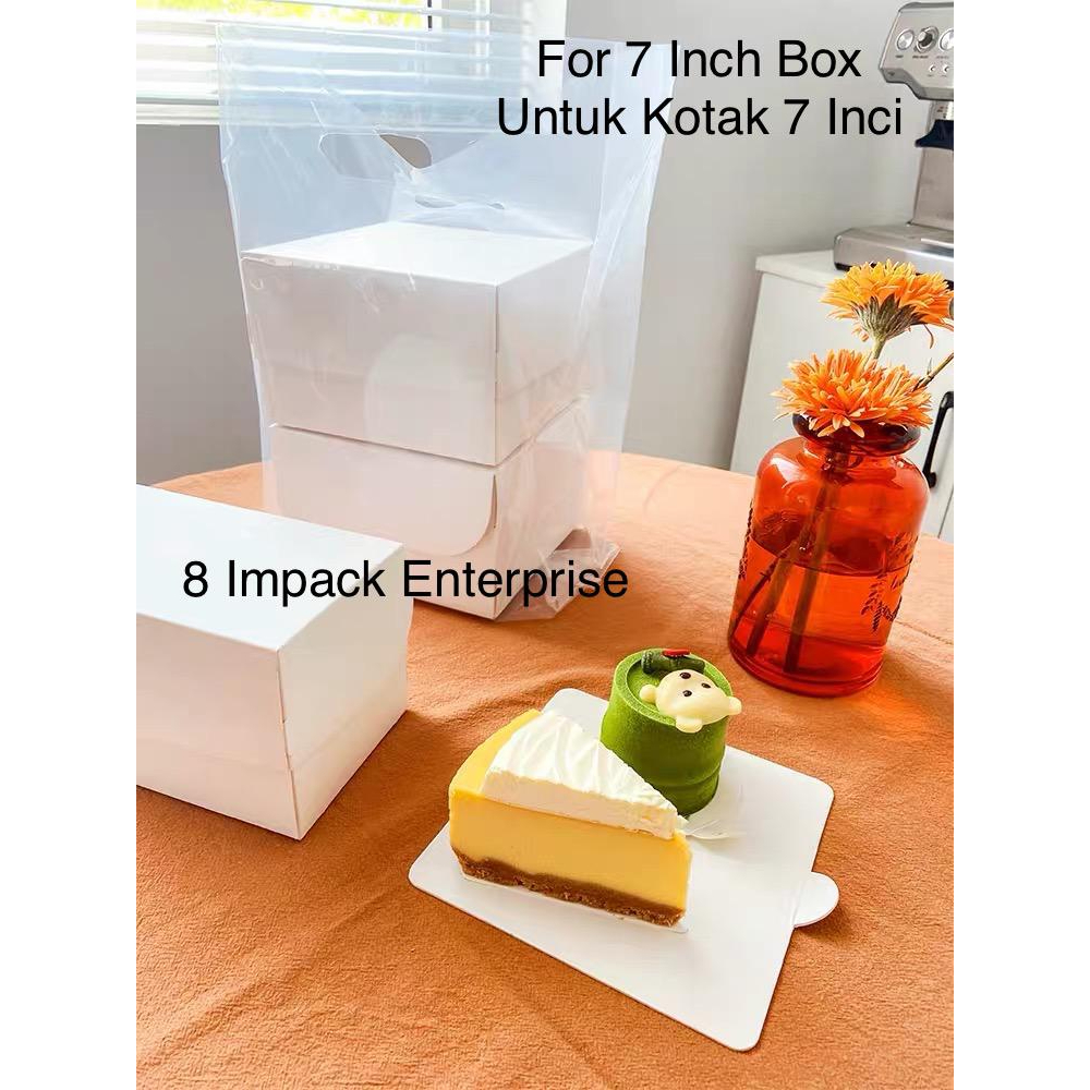 Cake Box Bag 7''#Plastic Beg Untuk Kotak Kek 7 inci#Big Cake Box Bag# ...
